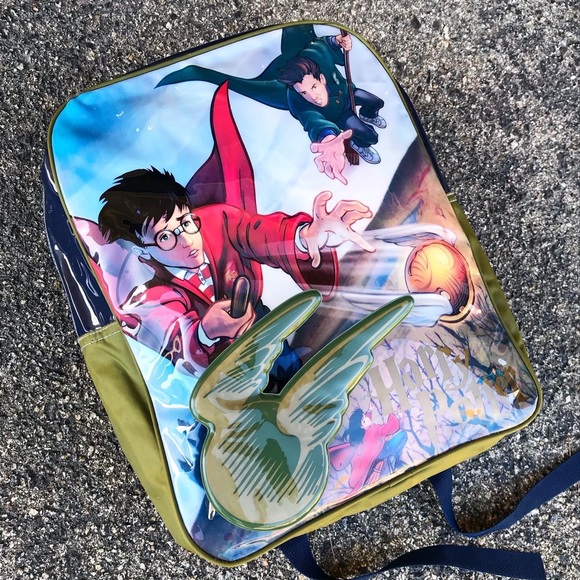Warner Bros. | Accessories | Vtg Harry Potter 3d Golden Snitch Backpack ...